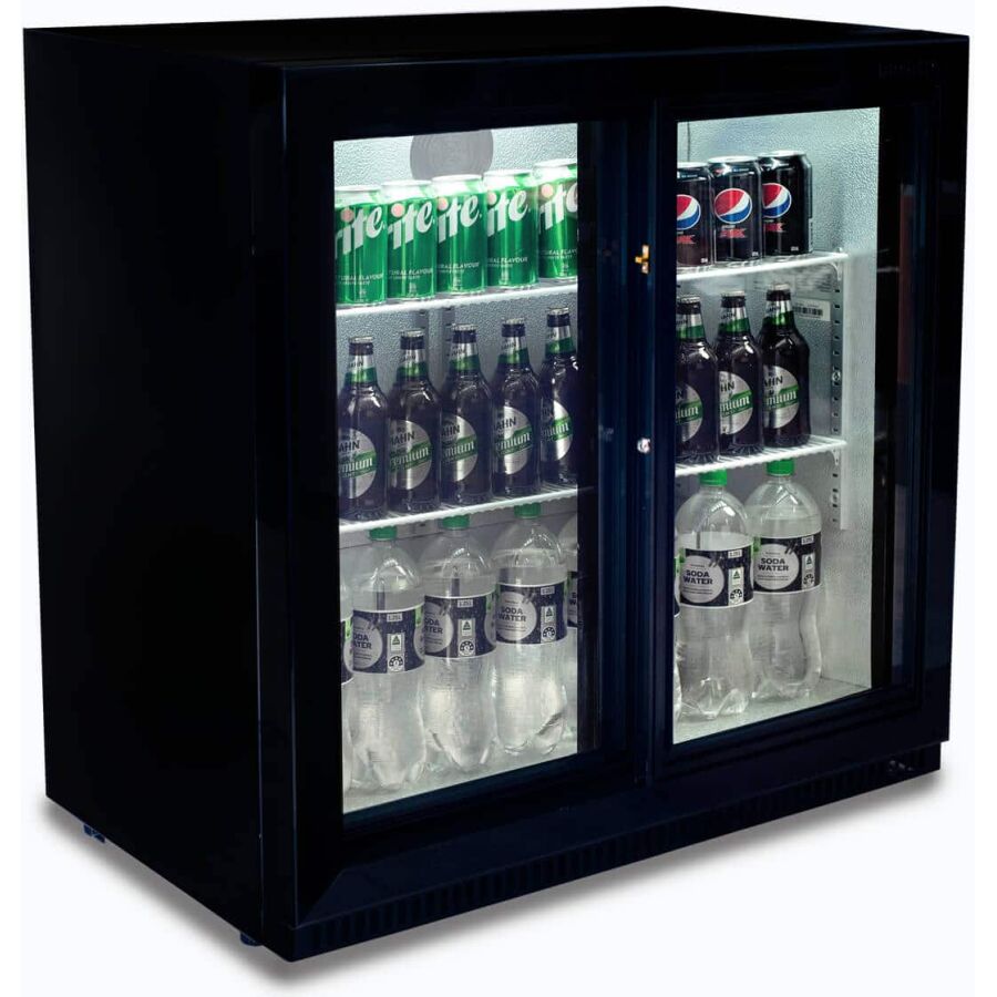BB0200GDS-NR-1 Bromic Back Bar Fridge – 190L – 2 Doors – Sliding ...